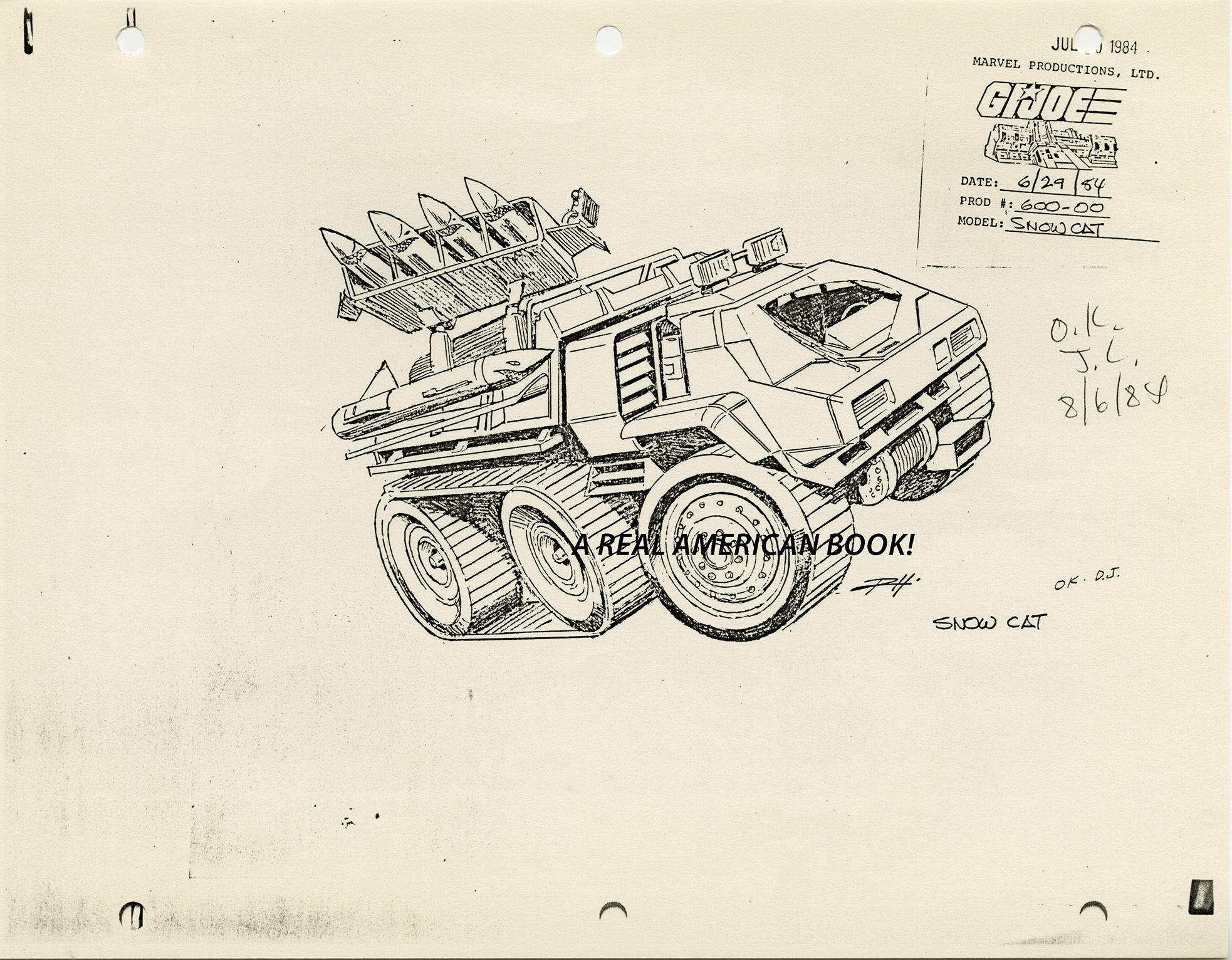 Snowcat ’85 Art Comparison | A Real American Book!